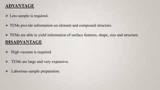 Transmission electron microscopy-TEM, principle and working.pptx