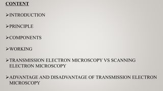 Transmission electron microscopy-TEM, principle and working.pptx