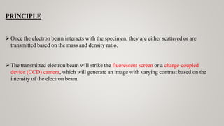 Transmission electron microscopy-TEM, principle and working.pptx