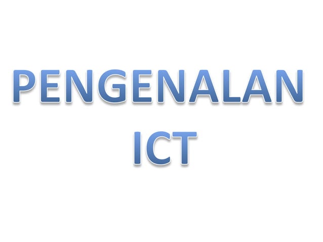 Tema penggunaan ict | PPTX