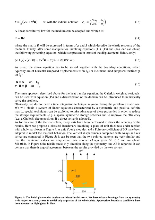 A simple finite element solver for thermo-mechanical problems - margonari enginsoft | PDF