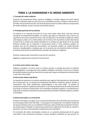 Ciencias de la Tierra y del Medio Ambiente - 2º Bachillerato (temario ...