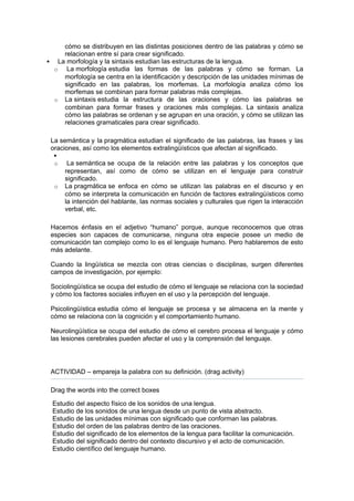 MORFOLOGIA Y SINTAXIS en la enseñanza del idioma ingles | DOCX