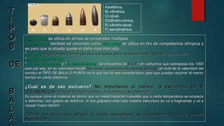 Calibre de las Armas de Fuego - Balística | PPT