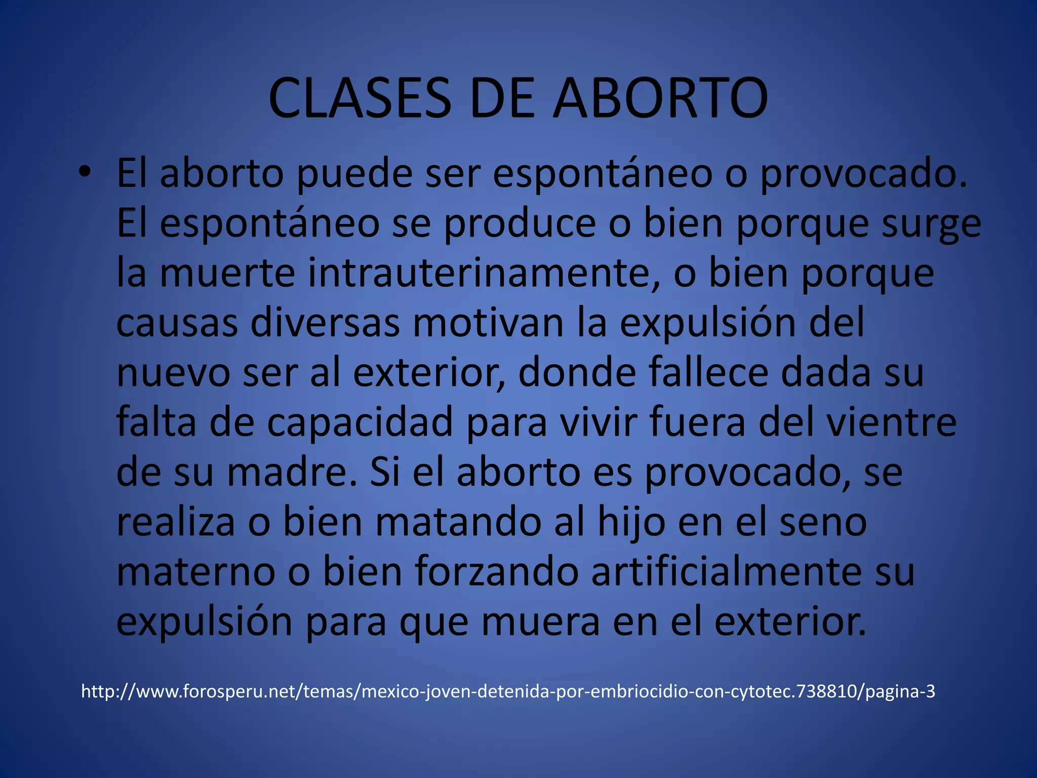 El aborto | PPT