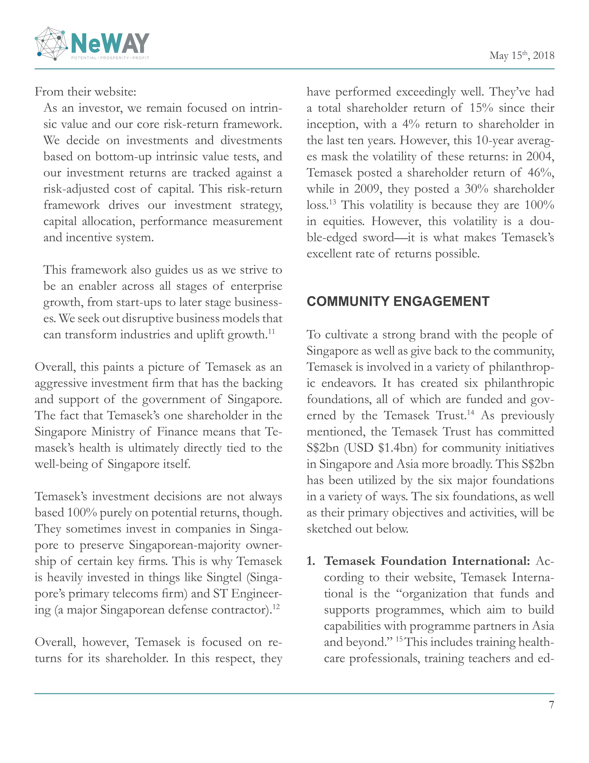 Temasek and the Singapore Model | PDF