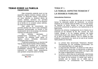 Temas sobre la familia | DOC