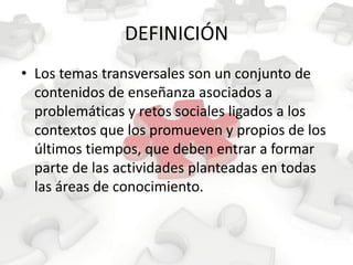 TRANSVERSALIDAD (Temas y Ejes) | PDF