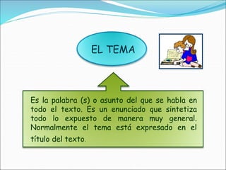 TEMAS Y SUBTEMAS para identificar en un texto.pptx