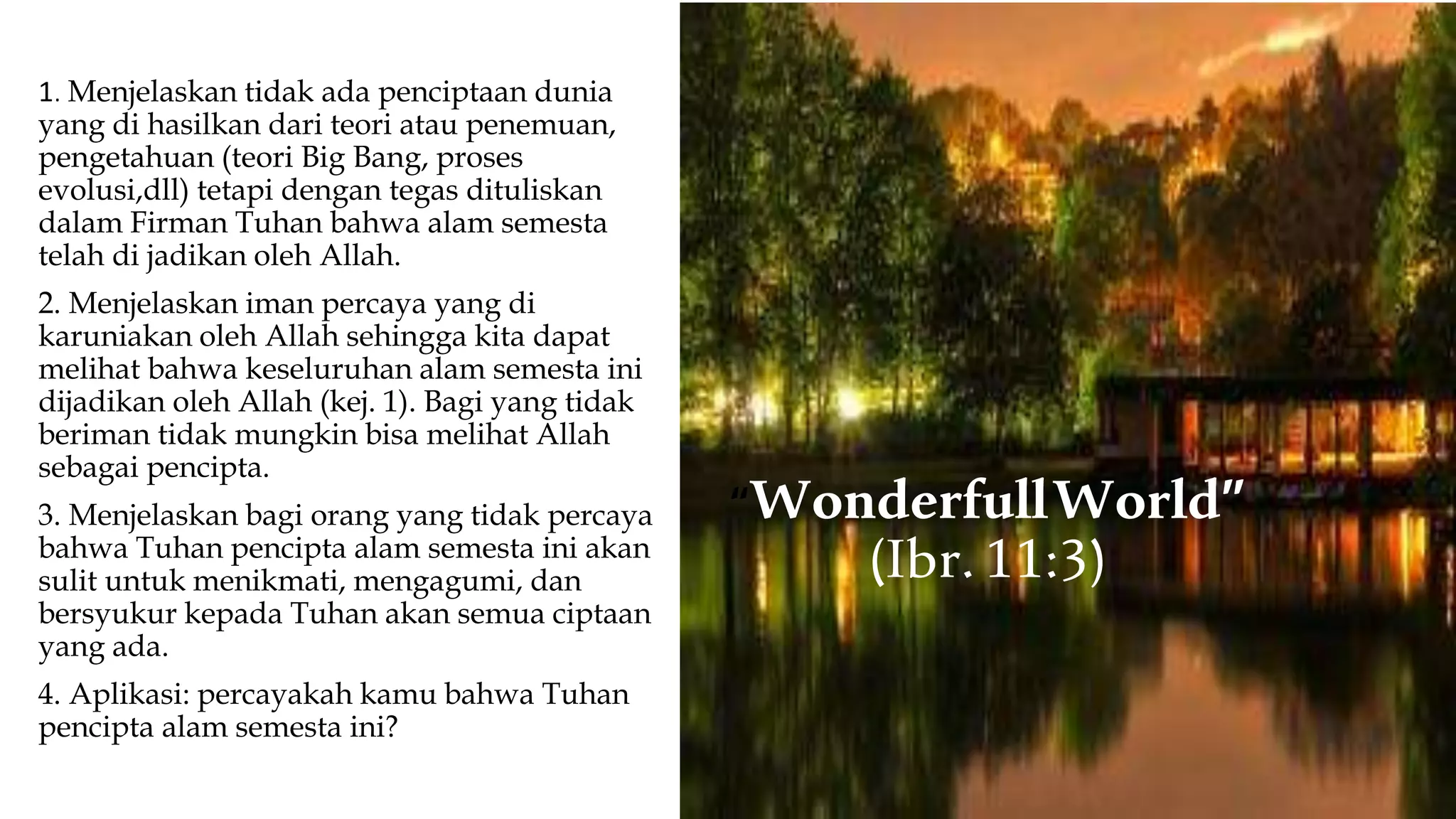 Tema takjub akan ciptaan allah | PPT