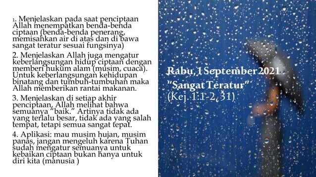 Tema takjub akan ciptaan allah | PPT