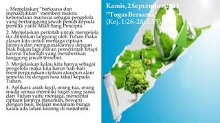Tema takjub akan ciptaan allah | PPT