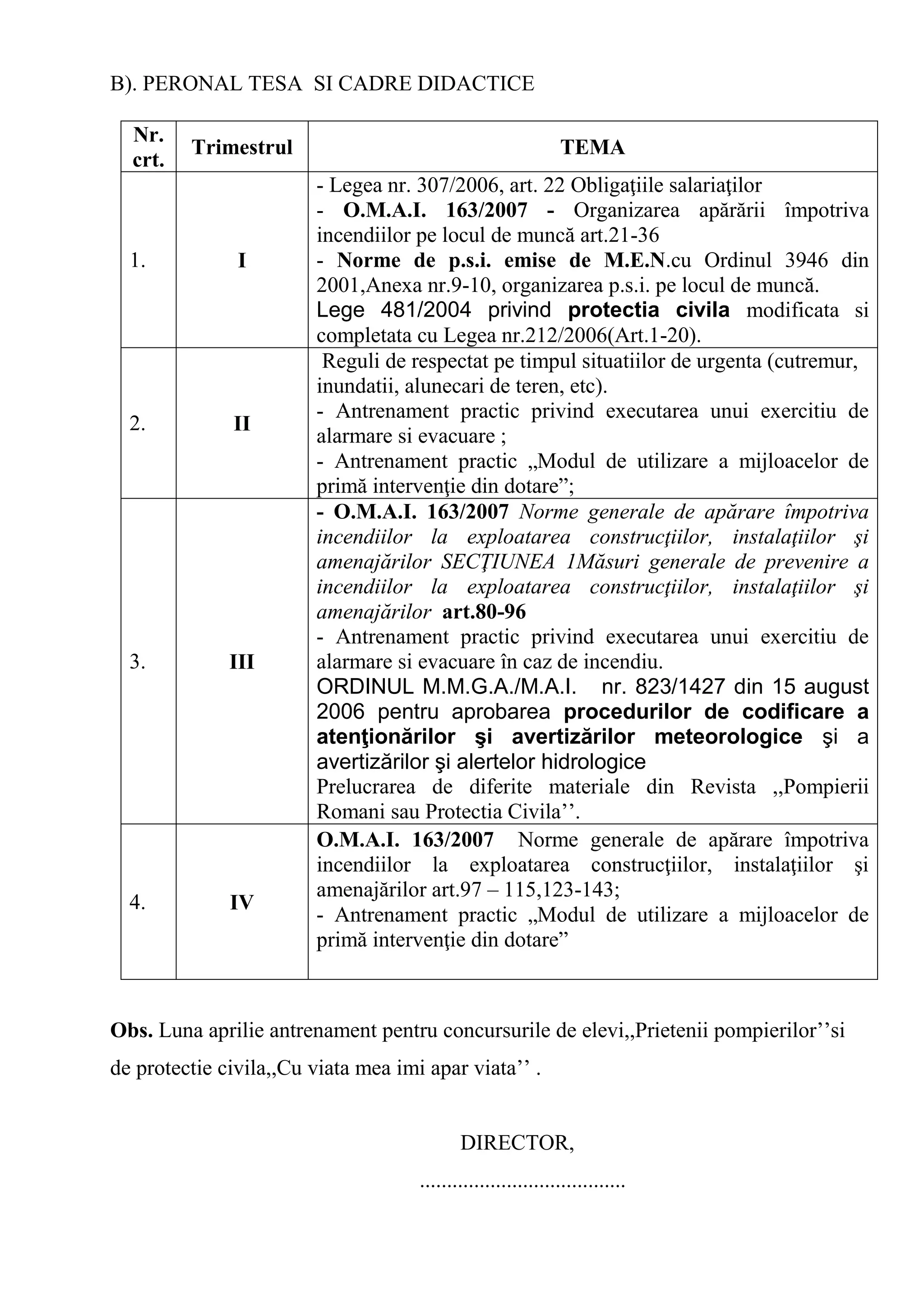 Tematica de instruire invatamant | PDF