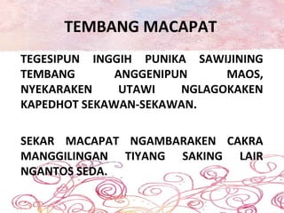 Tembang macapat | PPT