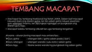 Tembang macapat sinom | PPTX