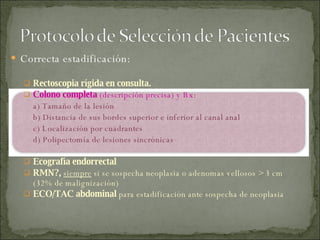 Microcirugía Endoscópica Transanal. TEM | PPT