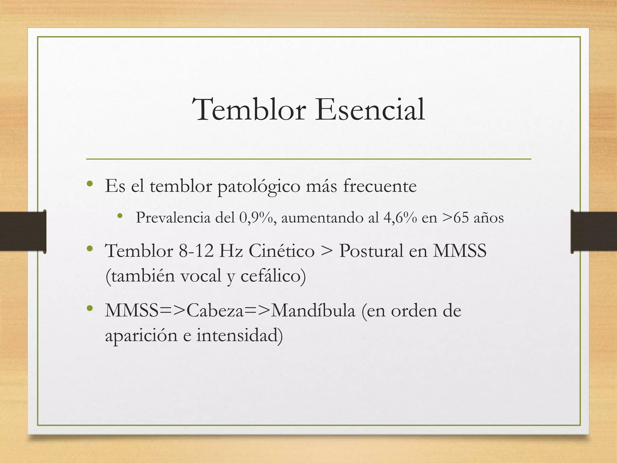 Temblores esenciales | PPT