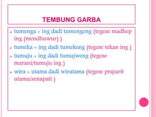 Tembung garba | PPT