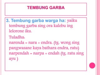 Tembung garba | PPT