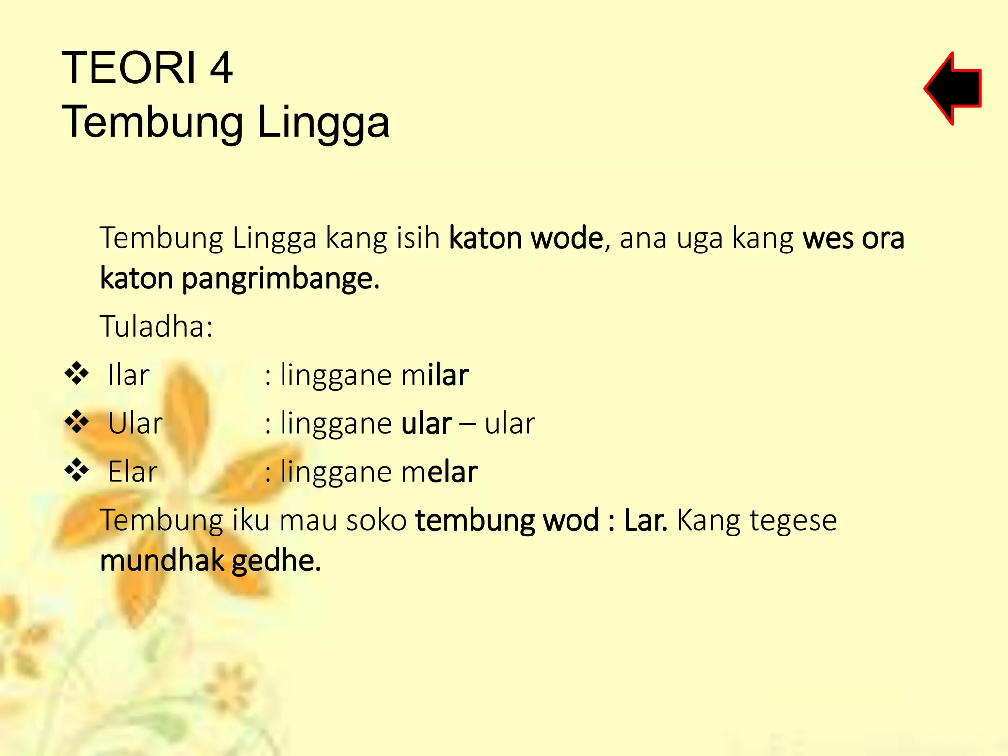 Tembung lingga lan tembung wod | PPTX