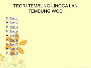Tembung lingga lan tembung wod | PPTX