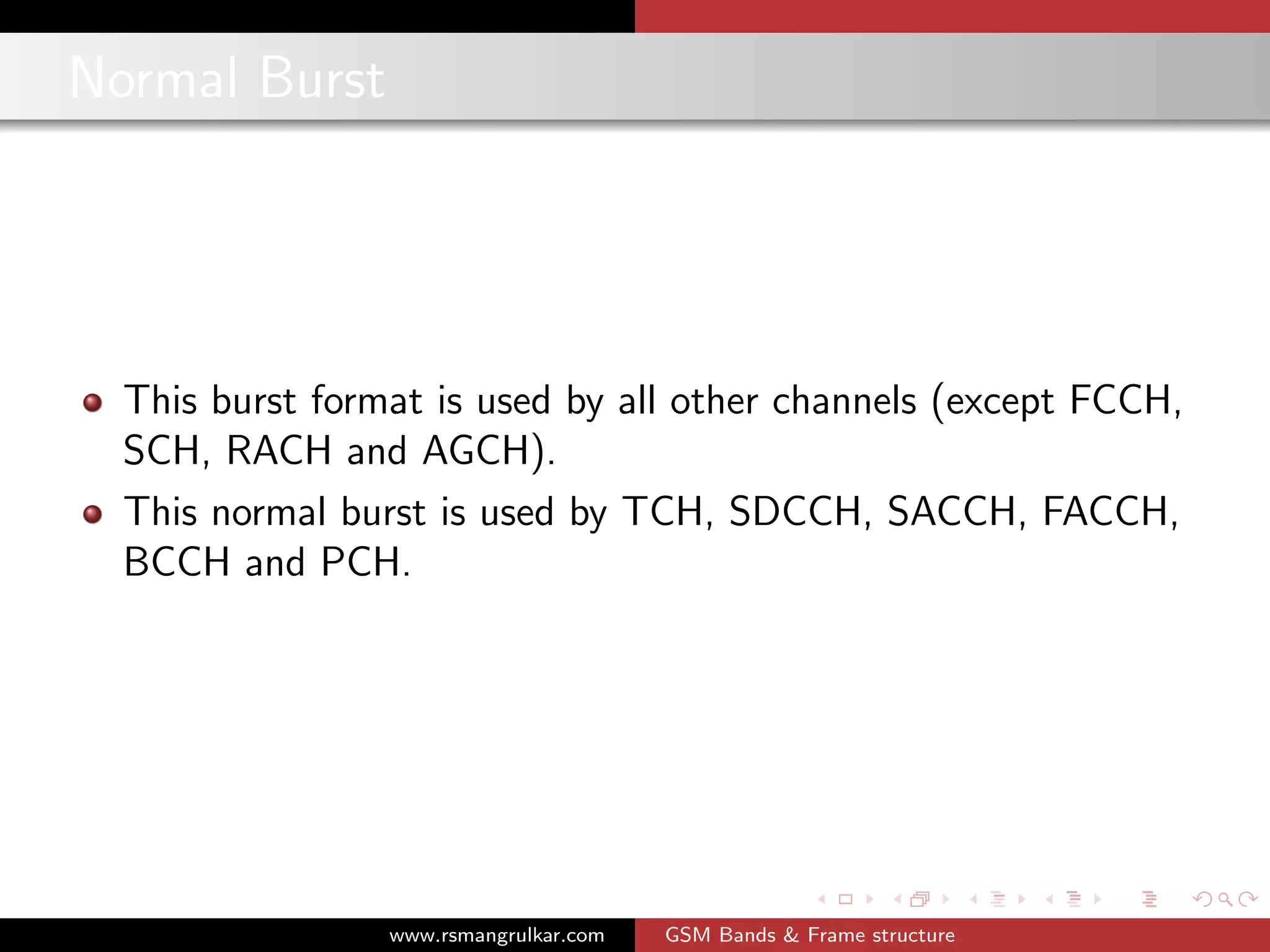 GSM Bands and Frame Structure | PDF