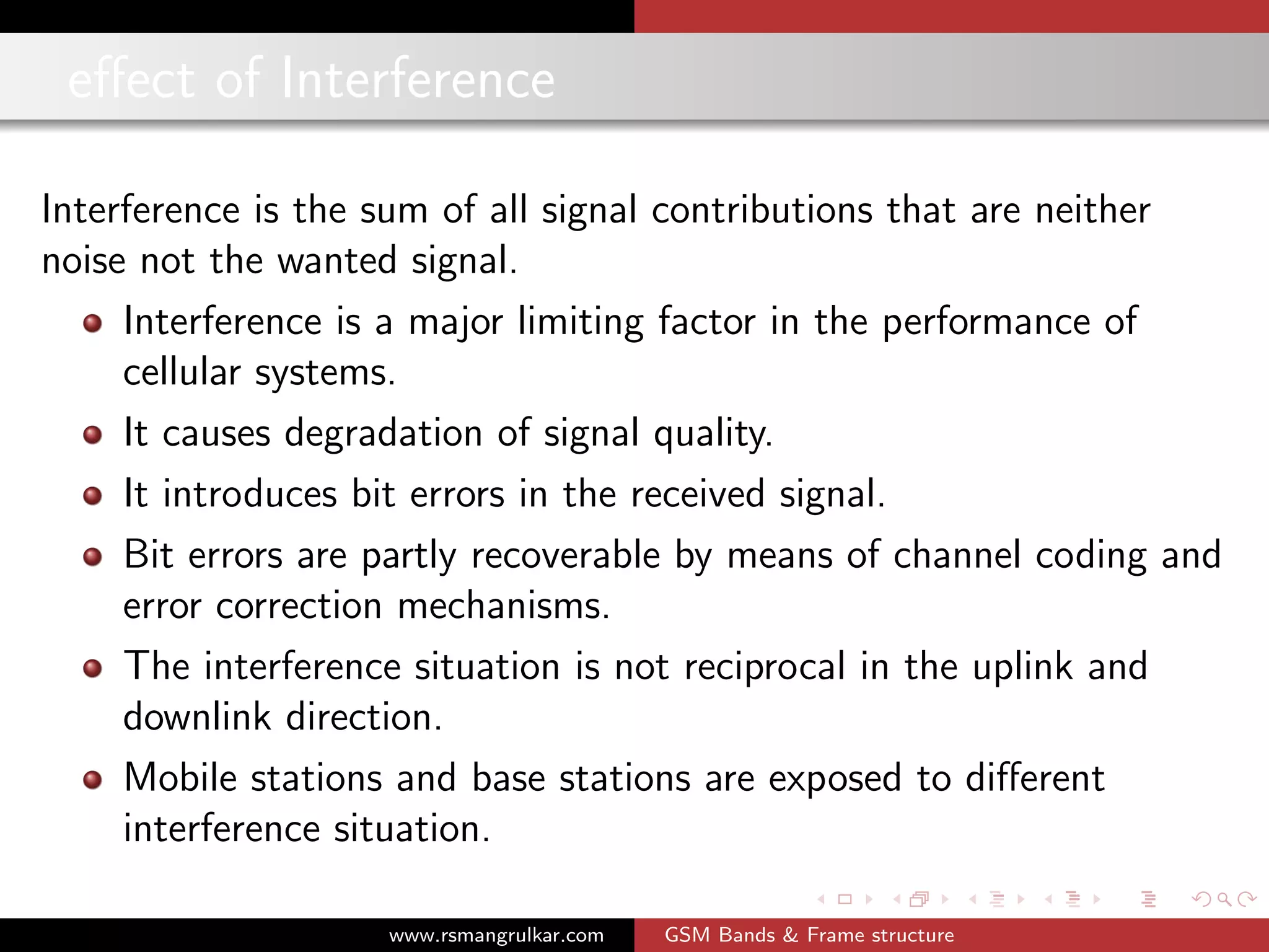 GSM Bands and Frame Structure | PDF