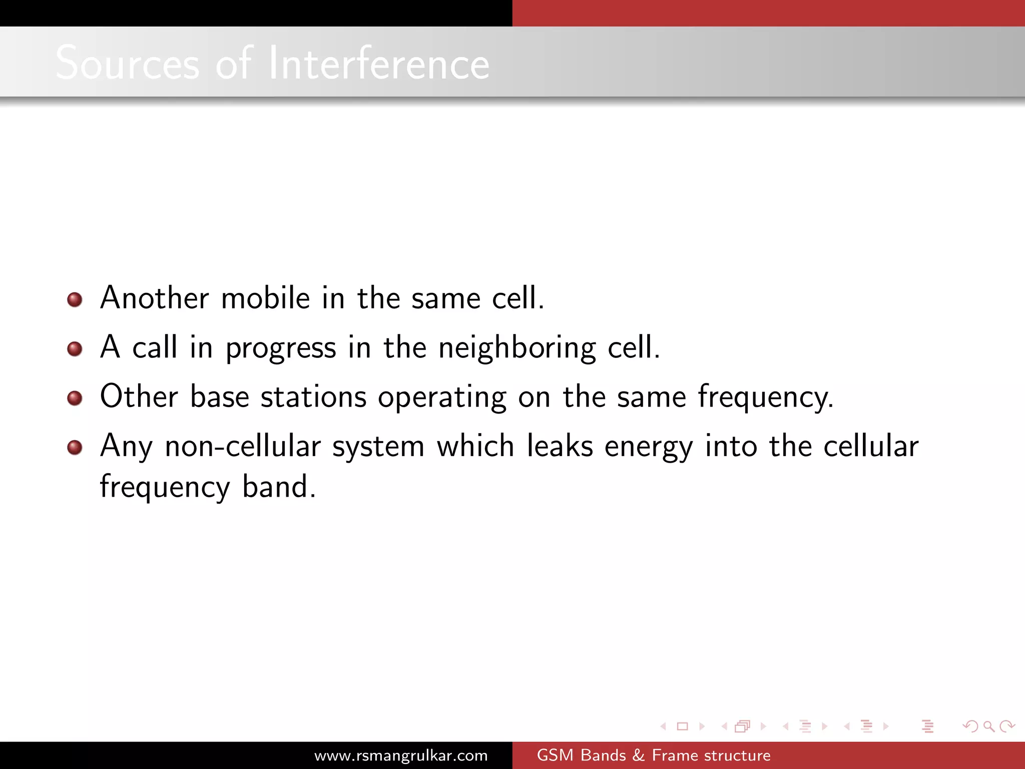 GSM Bands and Frame Structure | PDF