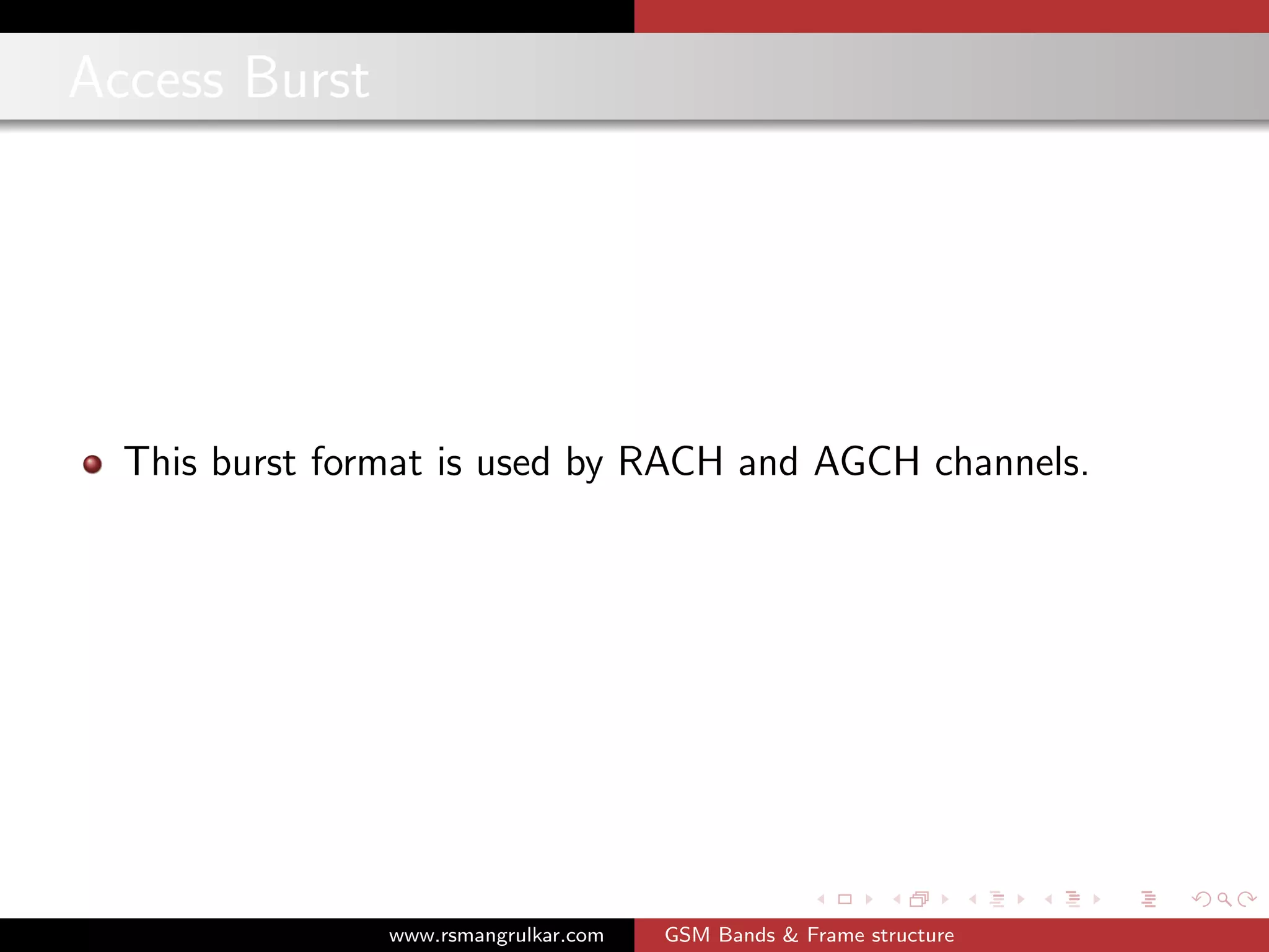 GSM Bands and Frame Structure | PDF