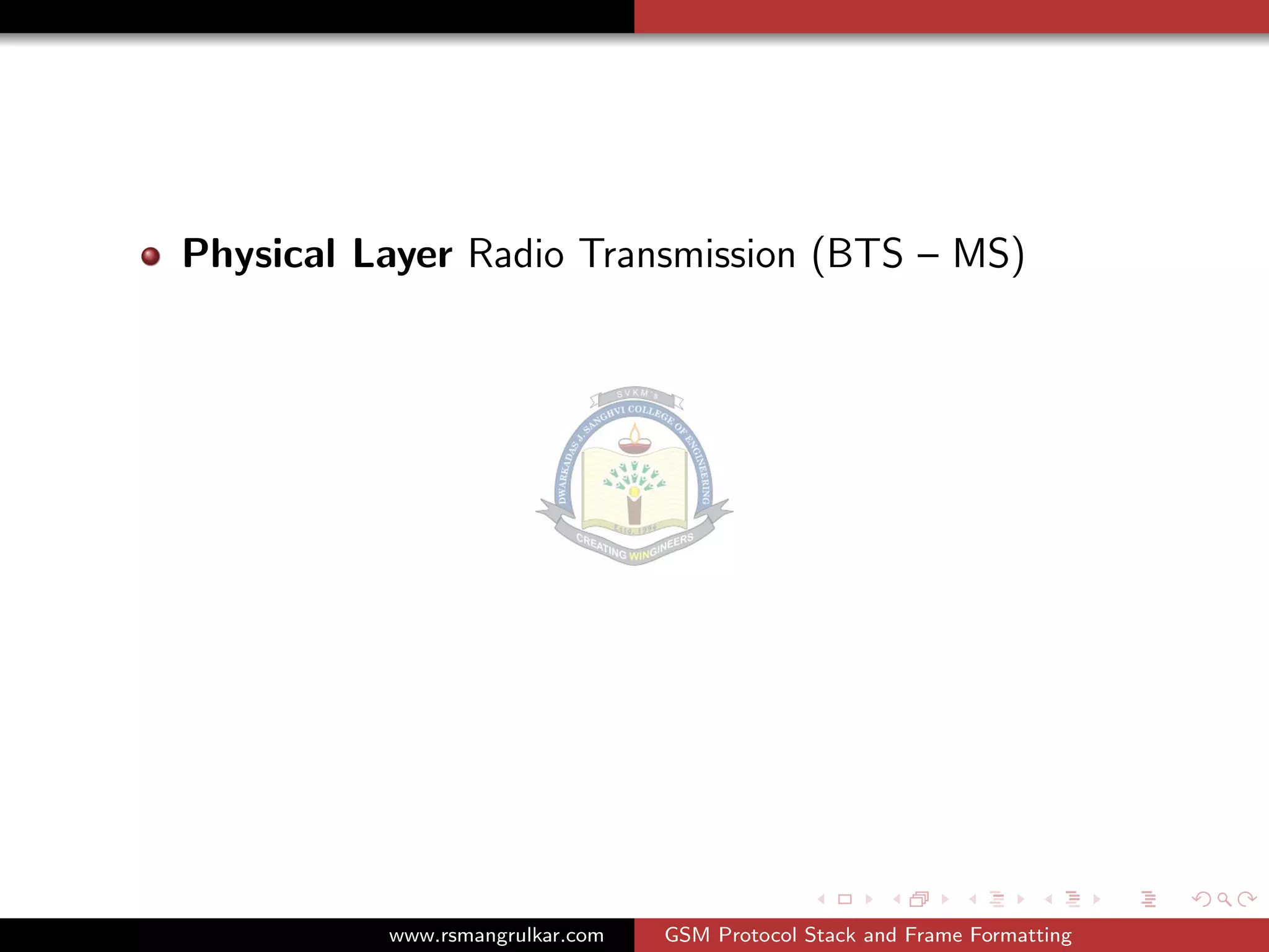 Gsm Protocol Stack And Frame Formating Pdf Computer Networking Computing