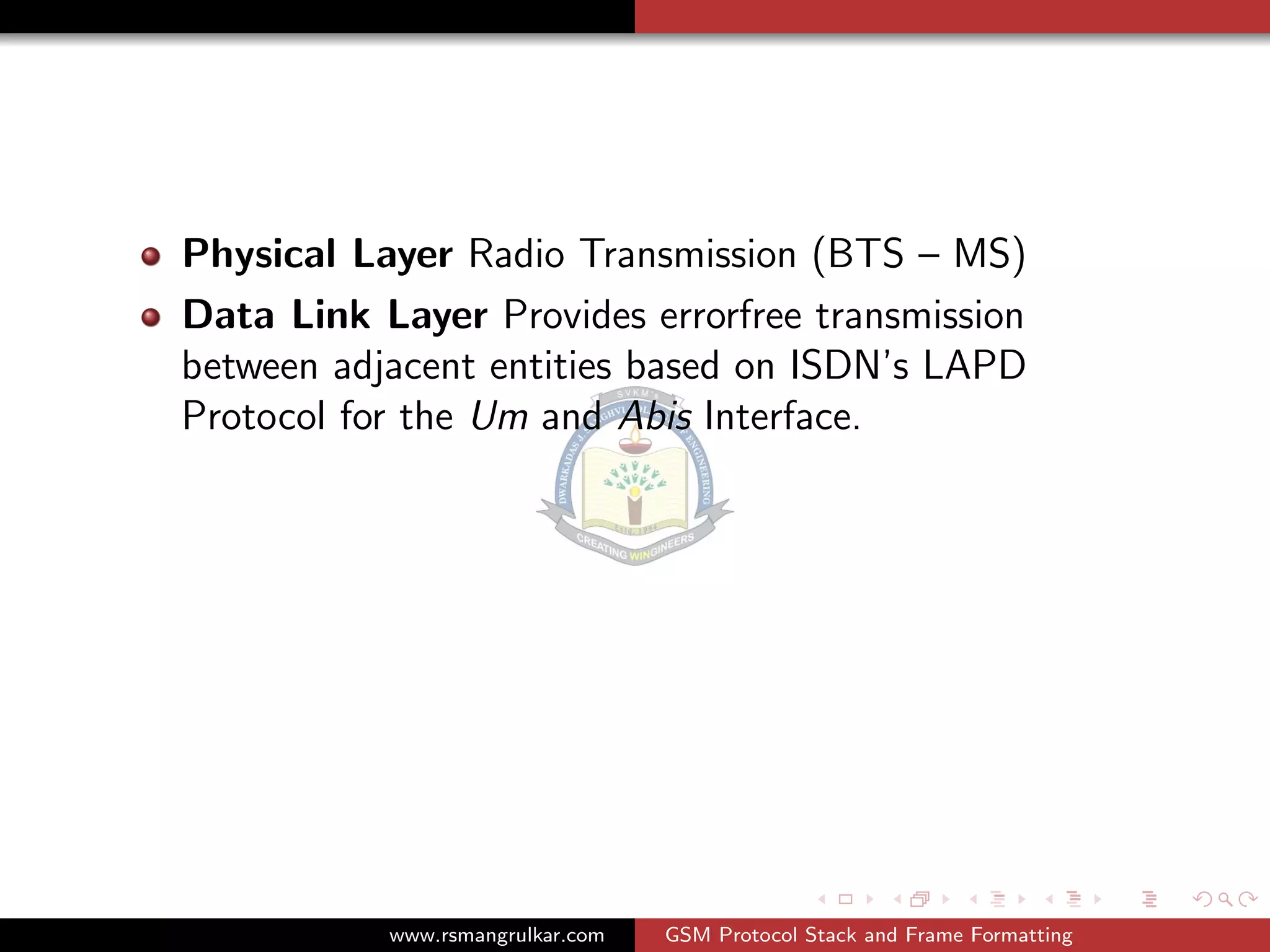 Gsm Protocol Stack And Frame Formating Pdf
