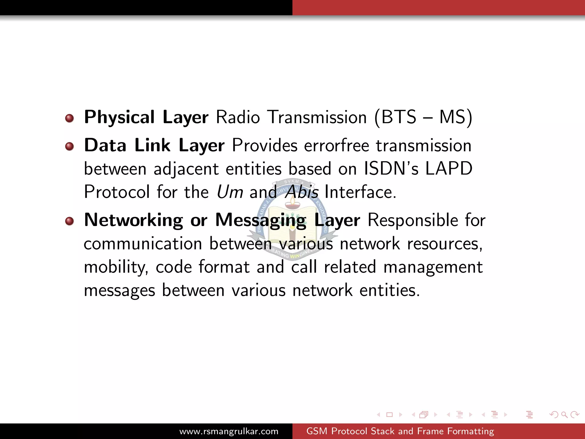 Gsm Protocol Stack And Frame Formating Pdf