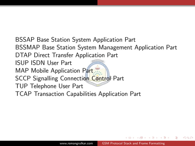 Gsm Protocol Stack And Frame Formating Pdf