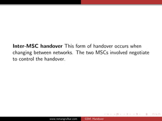 GSM: Handovers | PDF