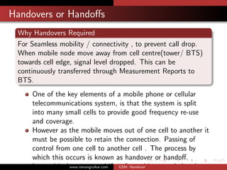 GSM: Handovers | PDF