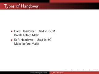 GSM: Handovers | PDF