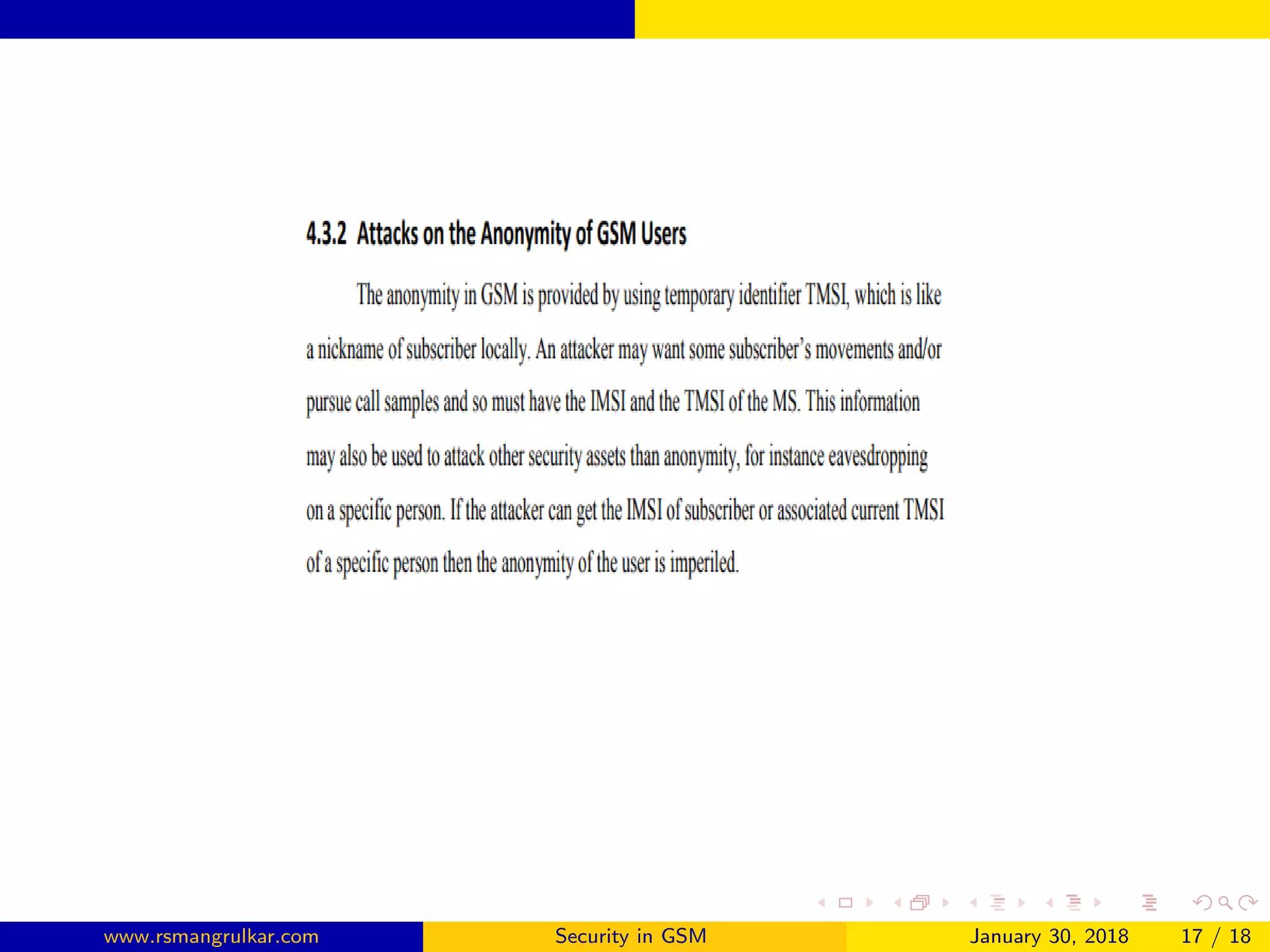 Security in GSM | PDF