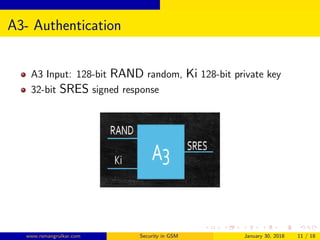 Security in GSM | PPT