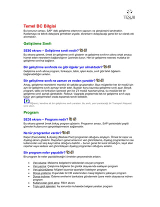 Temel ABAP eğitim kılavuzu | DOC