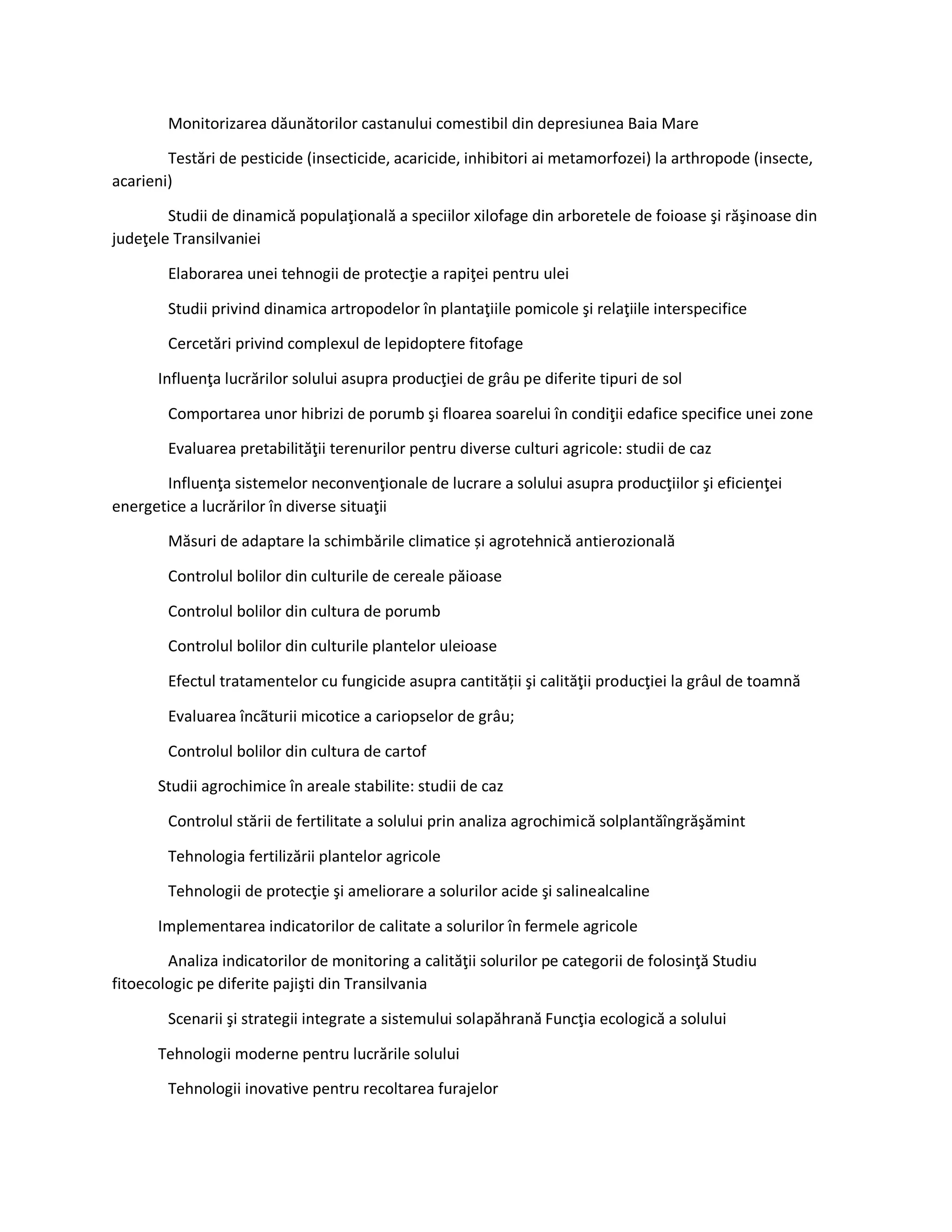 Teme licenta agronomie | PDF