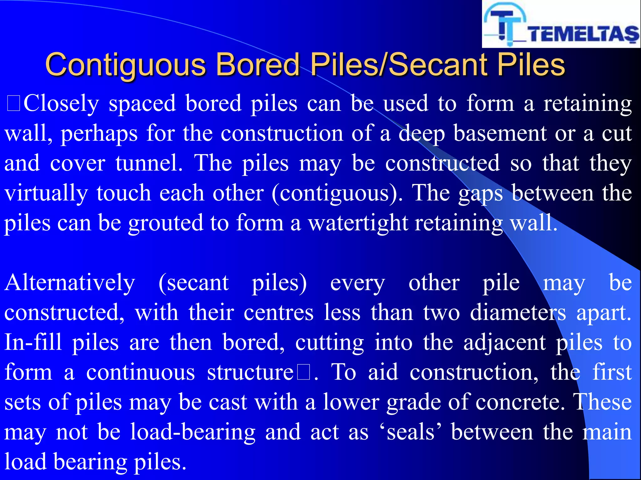 Temeltas Bored Piling 25.06