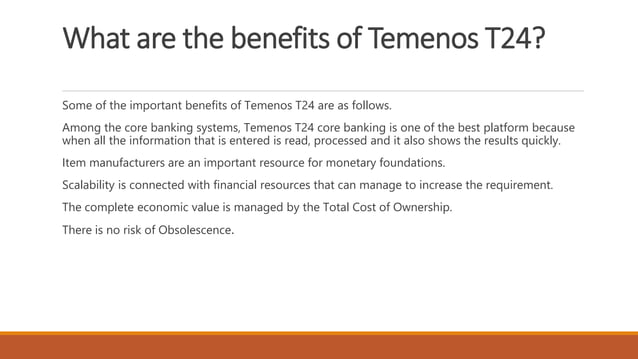 Temenos T24 Training.pptx | Business Banking & Finance | Business