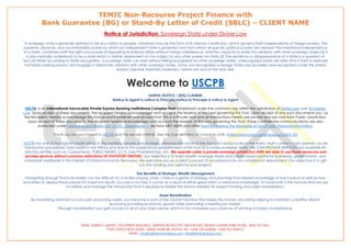 Temic non recourse project finance with bg-sblc - client name - 30-07-2019 | PDF
