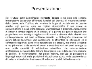 Temi e dilemmi della democrazia contemporanea | PPTX