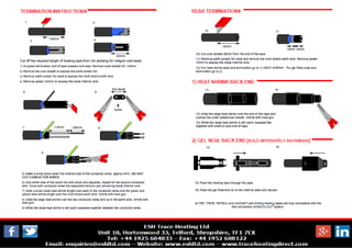 Termination Instructions for Self Regulating Trace Heating Tape | DOC ...