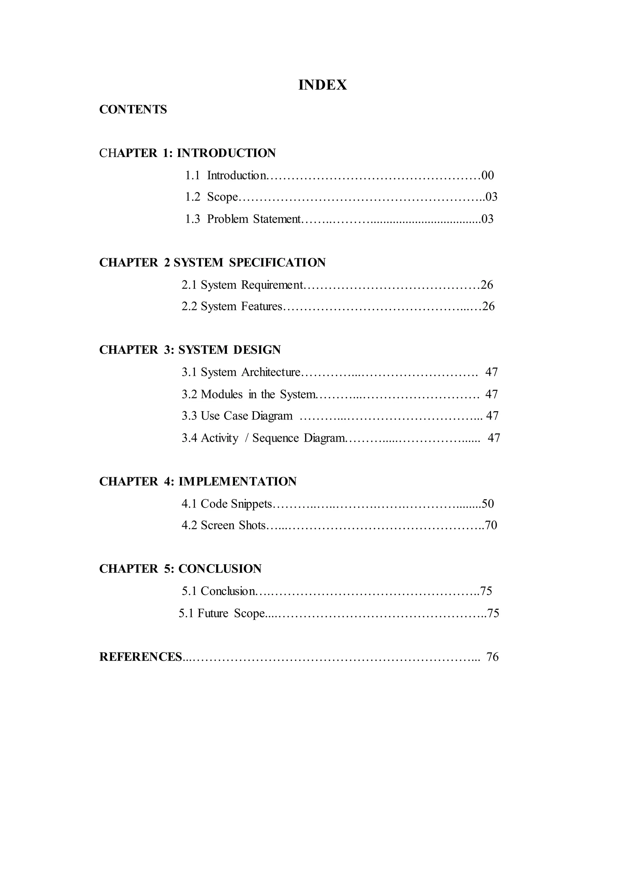 Te IT SNL mini project report format | DOCX
