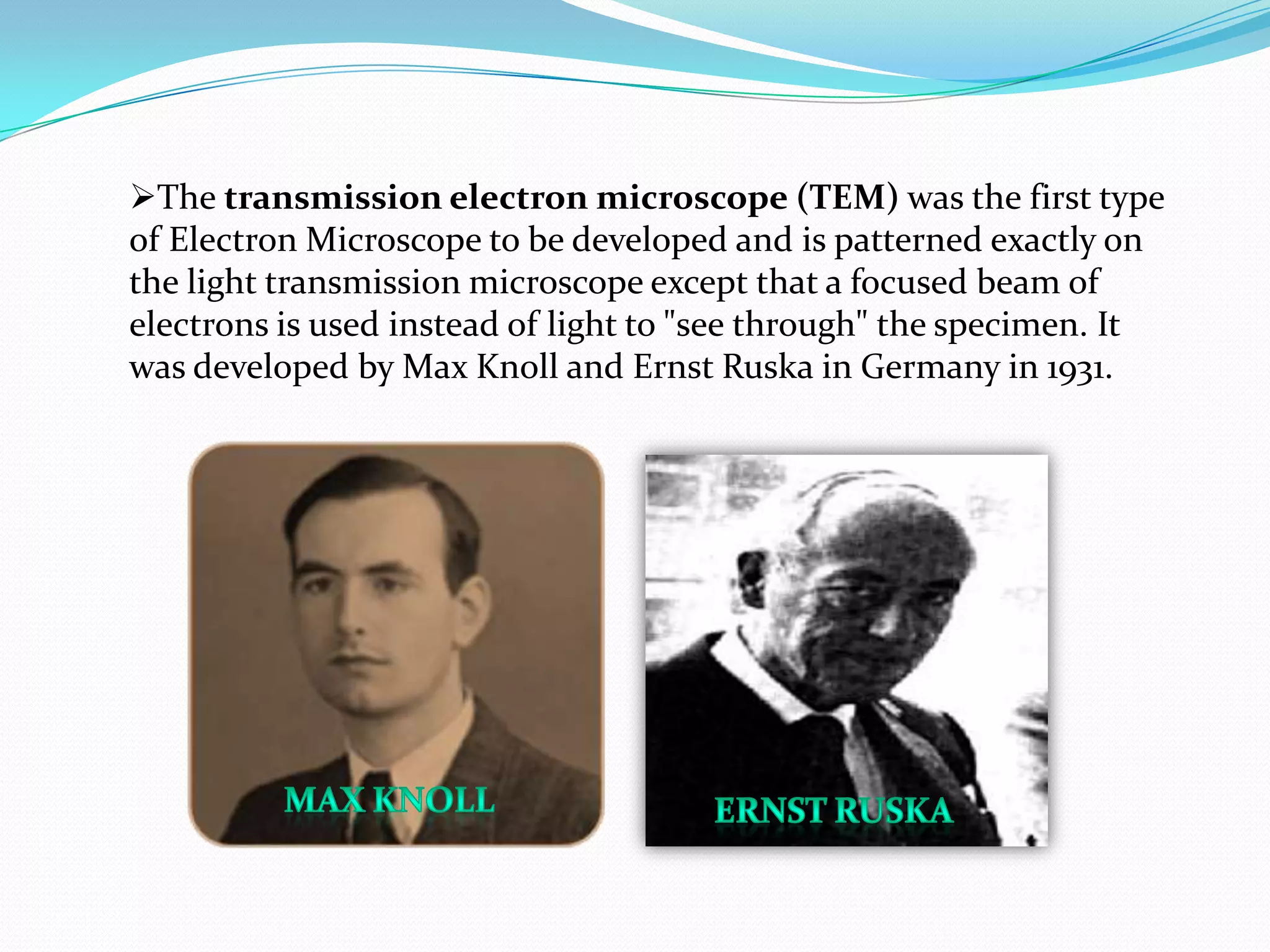 transmission electron microscopy | PPTX