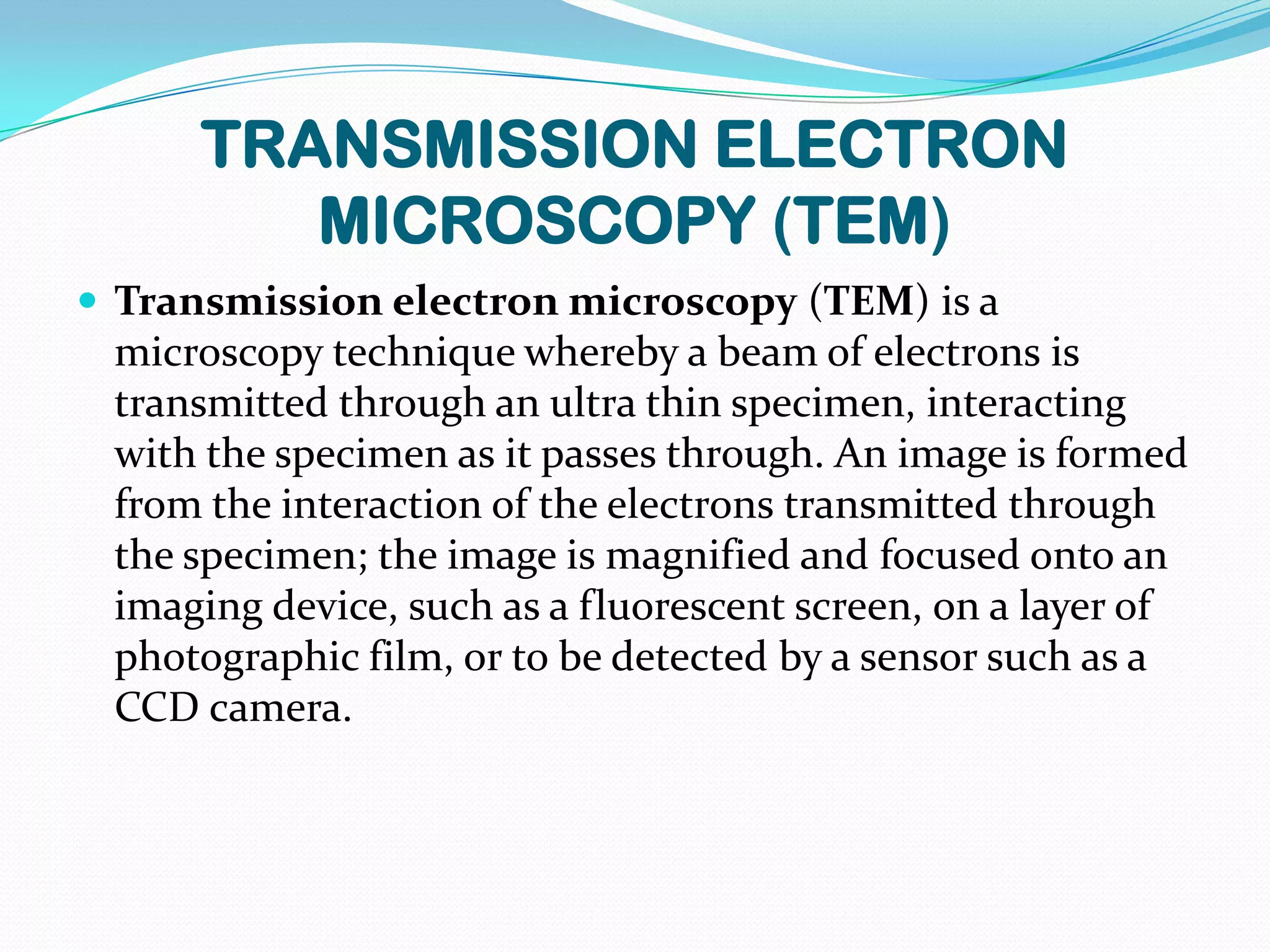 transmission electron microscopy | PPTX