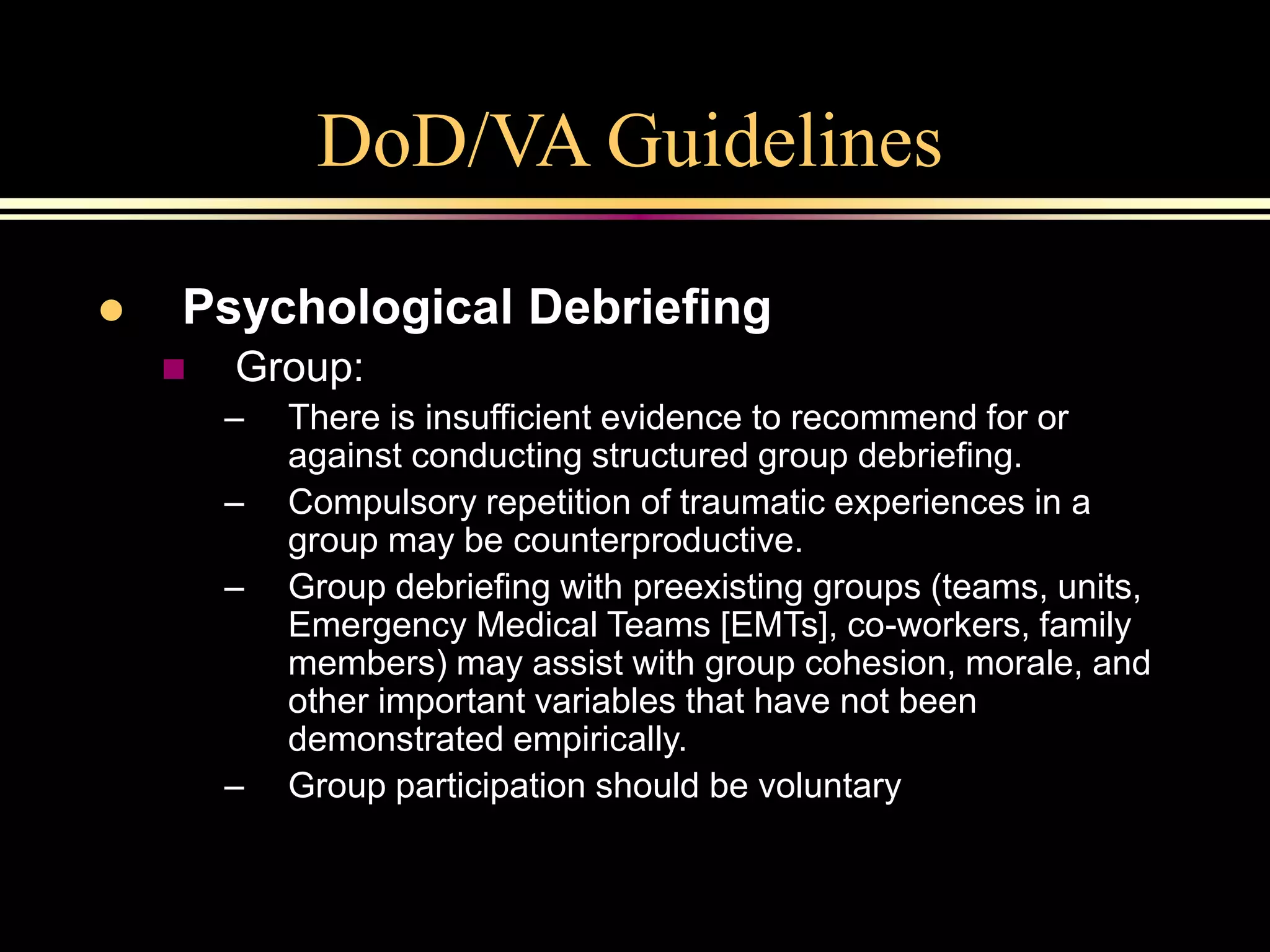 TEM - Traumatic Event Management | PPT