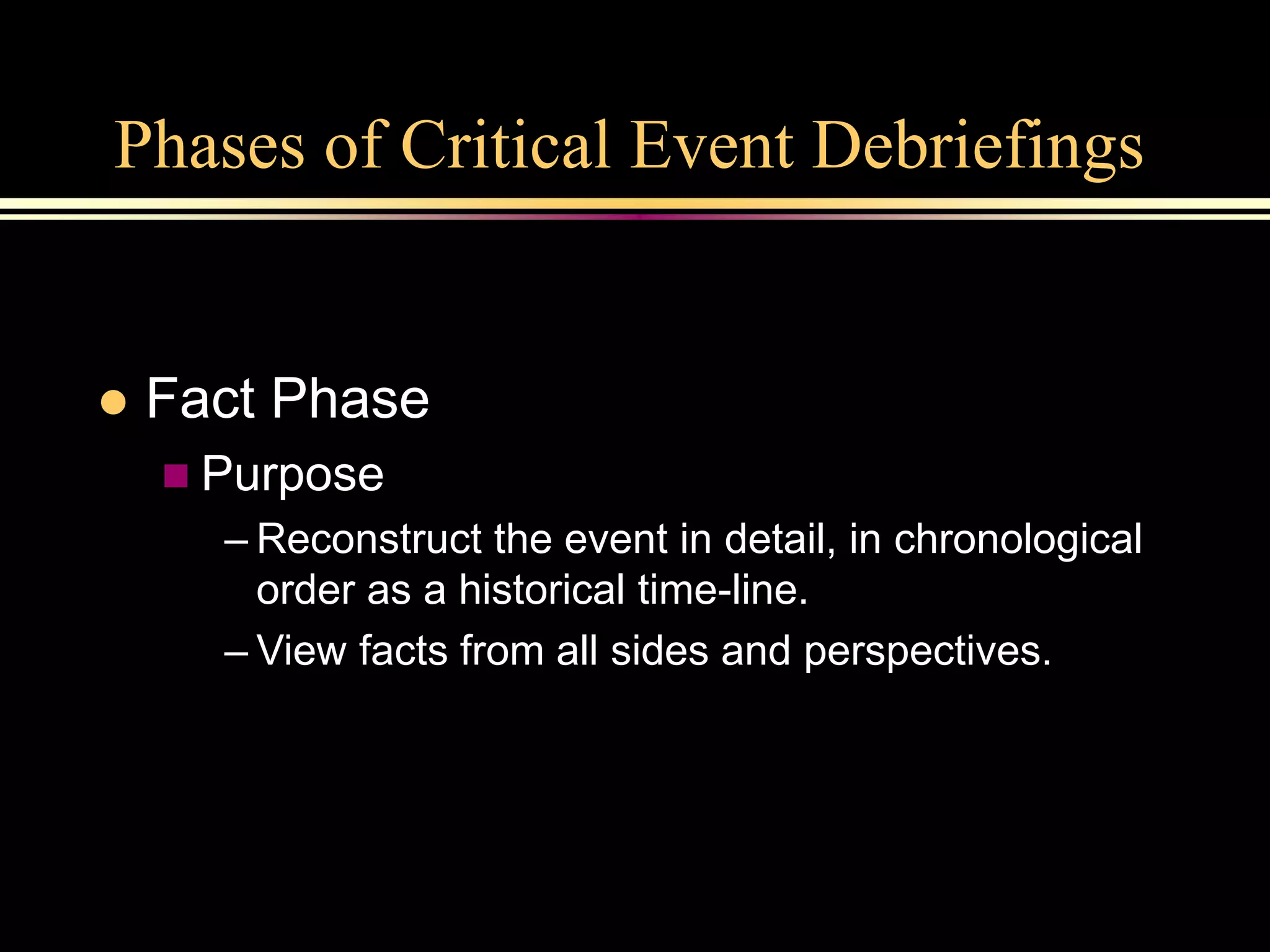 TEM - Traumatic Event Management | PPT